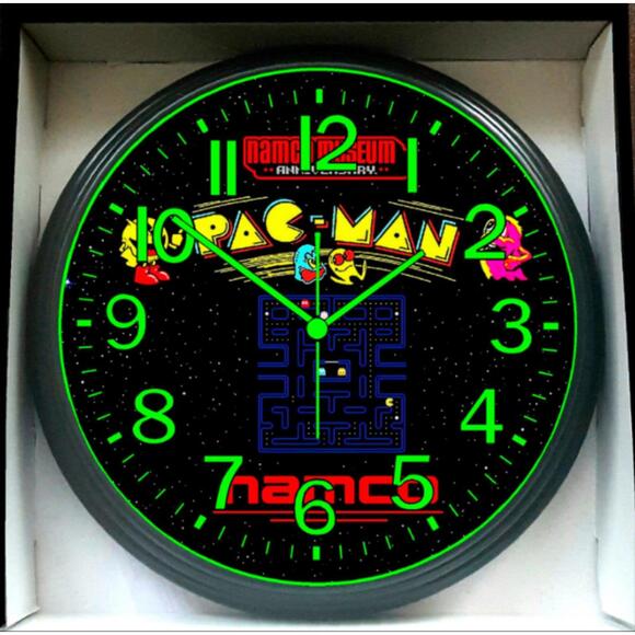 Wall Decor | Pacman Game Room Lounge Studio Glow In The Dark Wall Clock ...